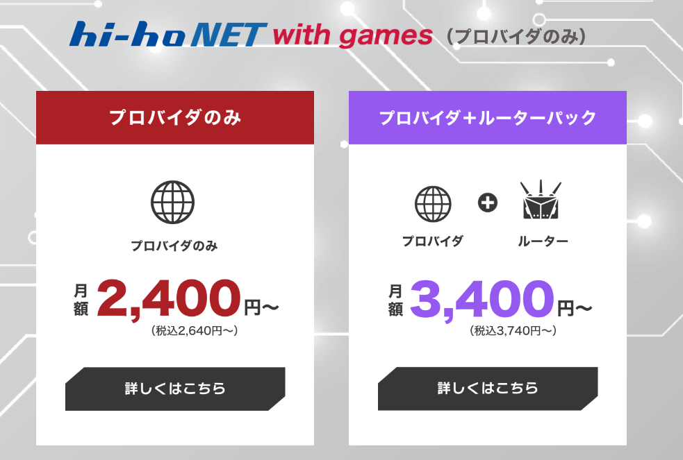 元プロバイダー社員がhi-ho ひかり with gamesを徹底解説！本当に速い？口コミ評判も分析 | プロバイダー・ワン
